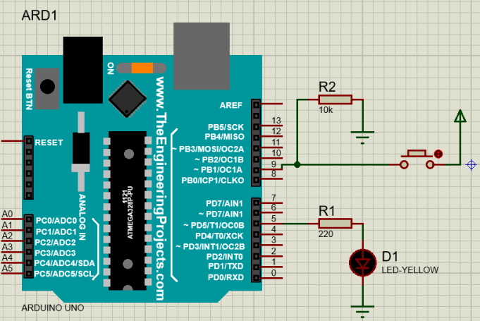 Lập Trình điều Khiển Led Bằng Nút Bấm Với Board Mạch Arduino